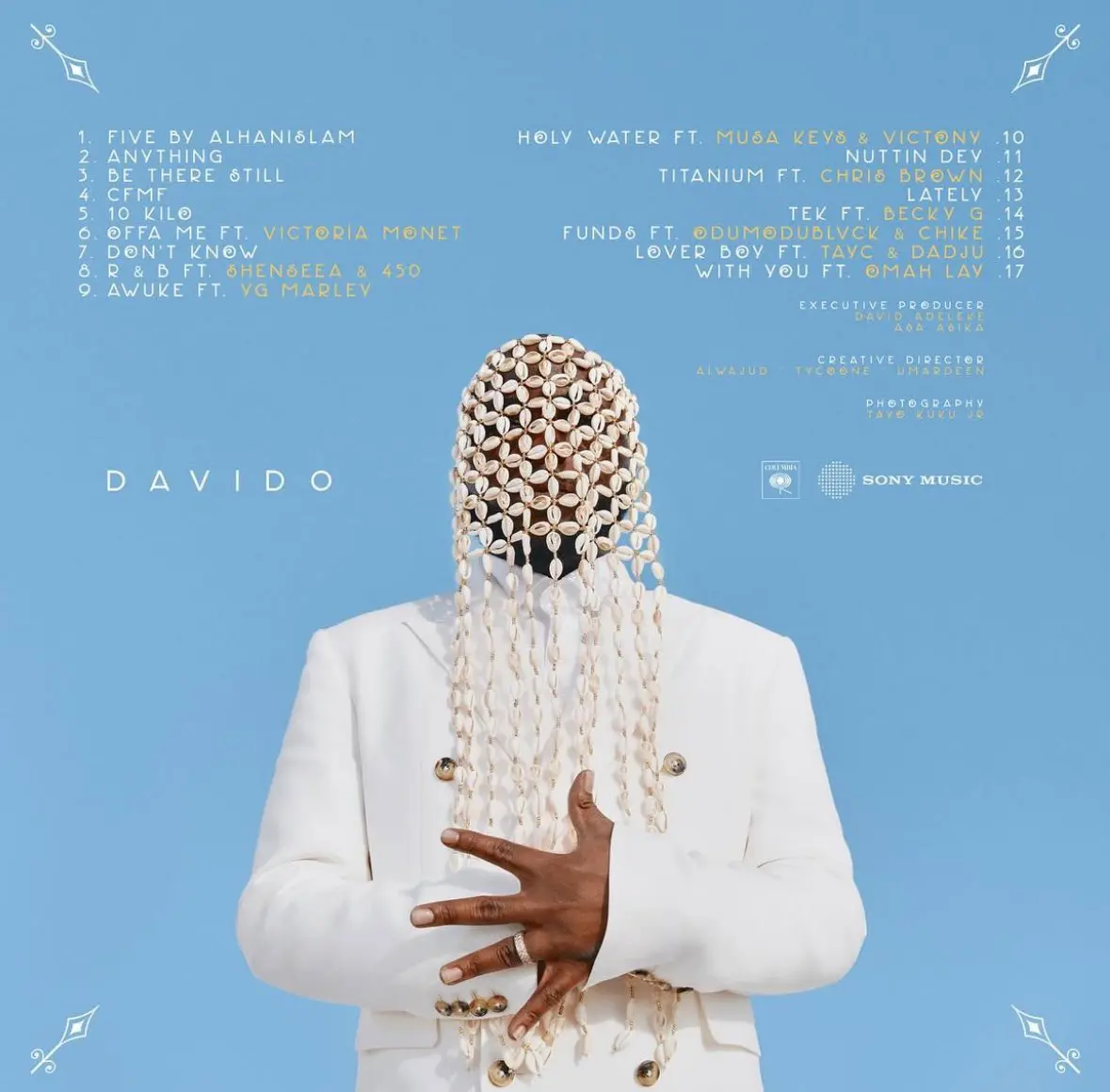 Davido Unveils the Tracklist for His Upcoming Fifth Studio Album "5ive ...